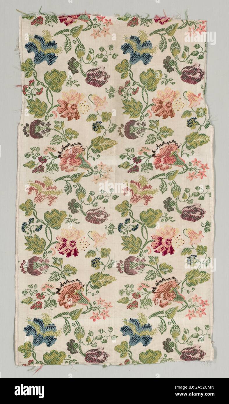 Textile Fragment, 1700s Stock Photo - Alamy