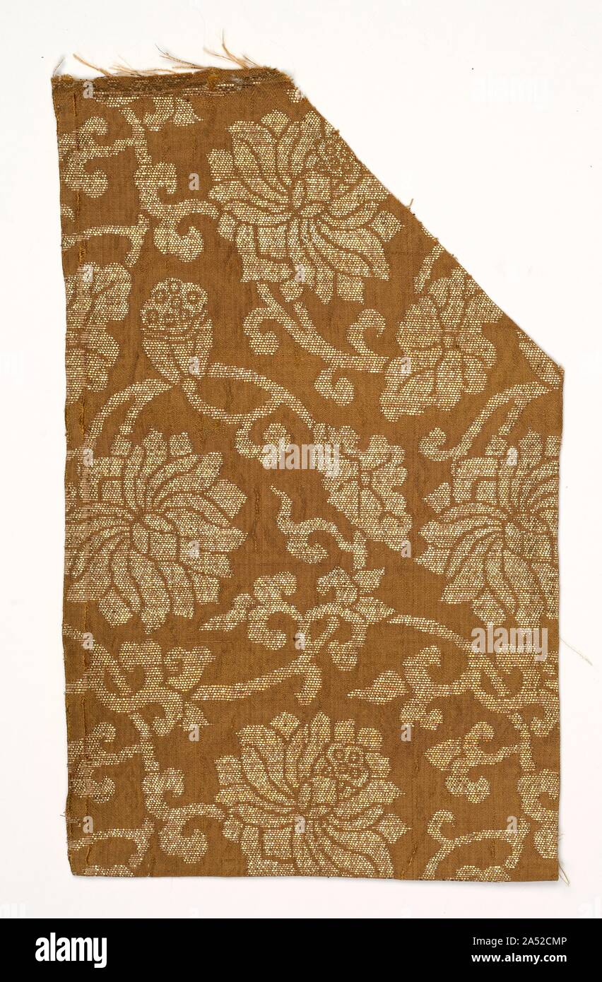 Textile Fragment, 1700s Stock Photo - Alamy