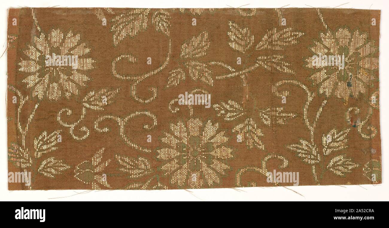 Textile Fragment, 1800s Stock Photo - Alamy