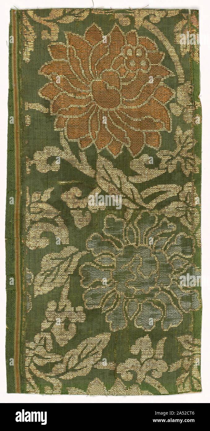 Textile Fragment, 1800s Stock Photo - Alamy
