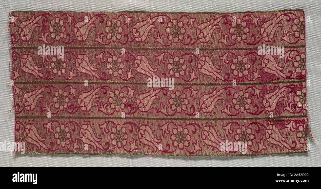 Textile Fragment, late 17th century Stock Photo - Alamy