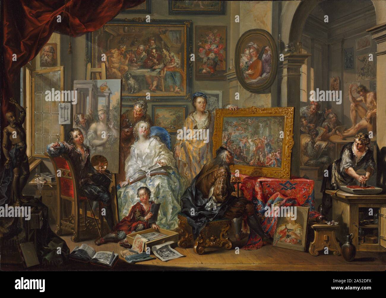 The Artist's Studio, 1740s-1750s. Johann Georg Platzer specialized in ...