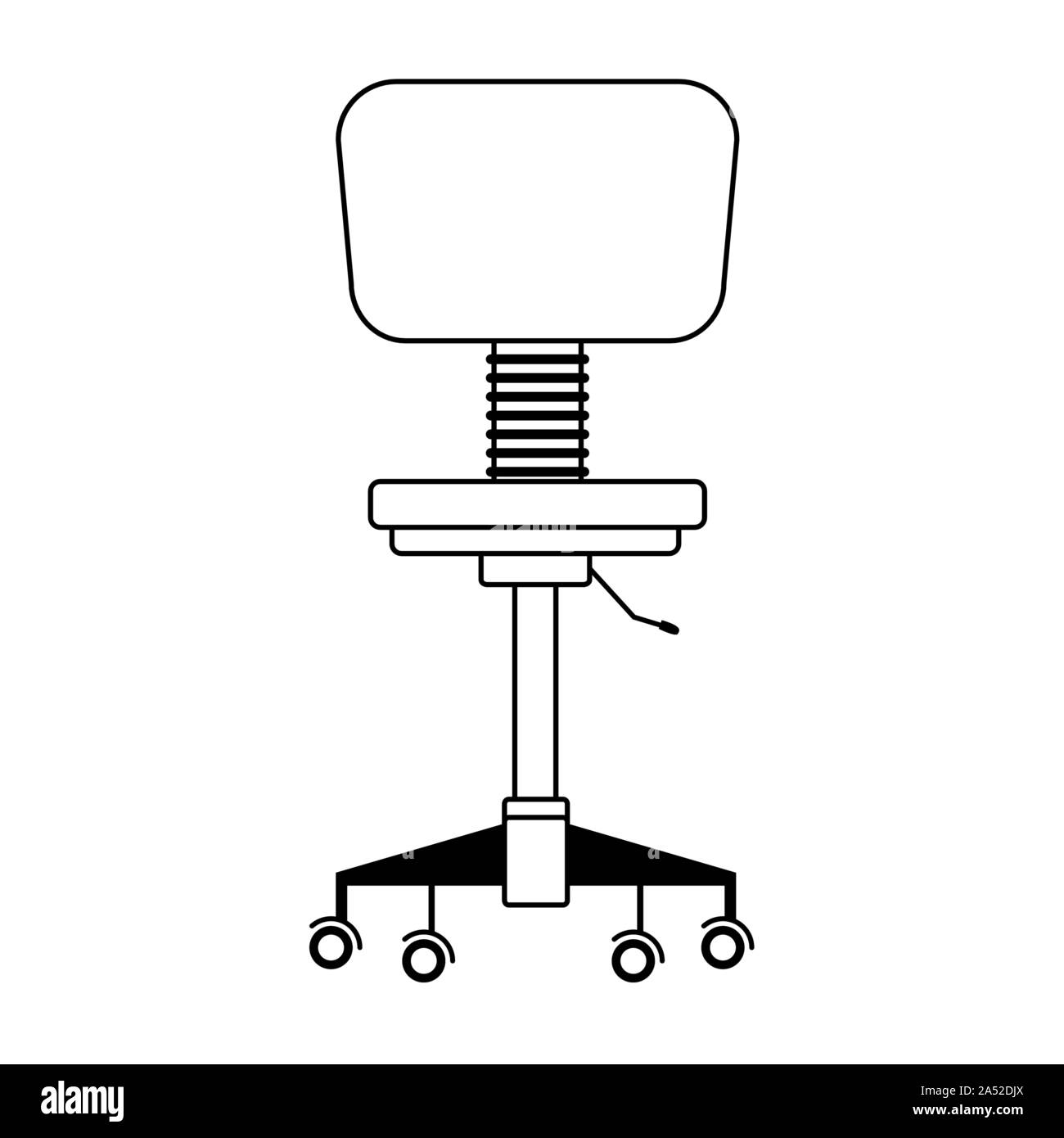 Adjustable desk chair Cut Out Stock Images & Pictures - Alamy