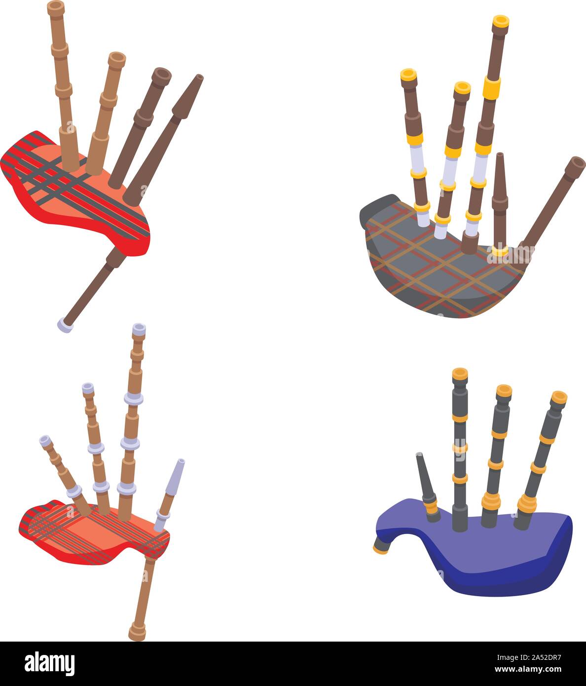 Irish bagpipes Cut Out Stock Images & Pictures - Alamy