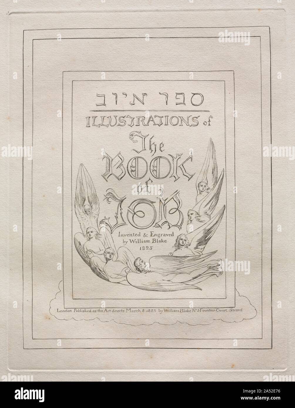 The Book of Job: Title Page, 1825 Stock Photo - Alamy