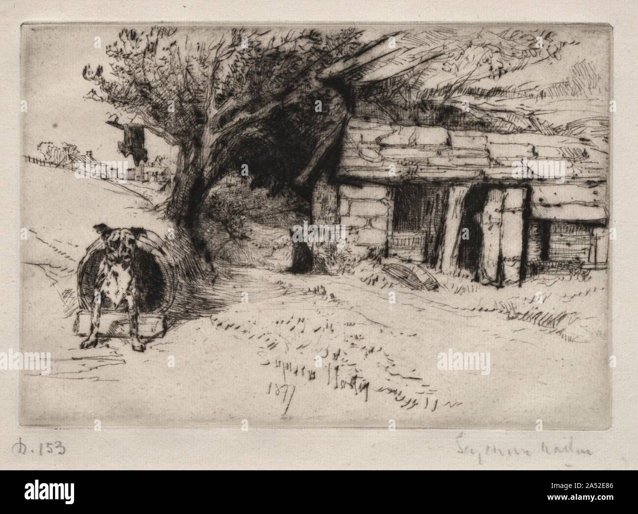 The Cabin, 1877 Stock Photo - Alamy