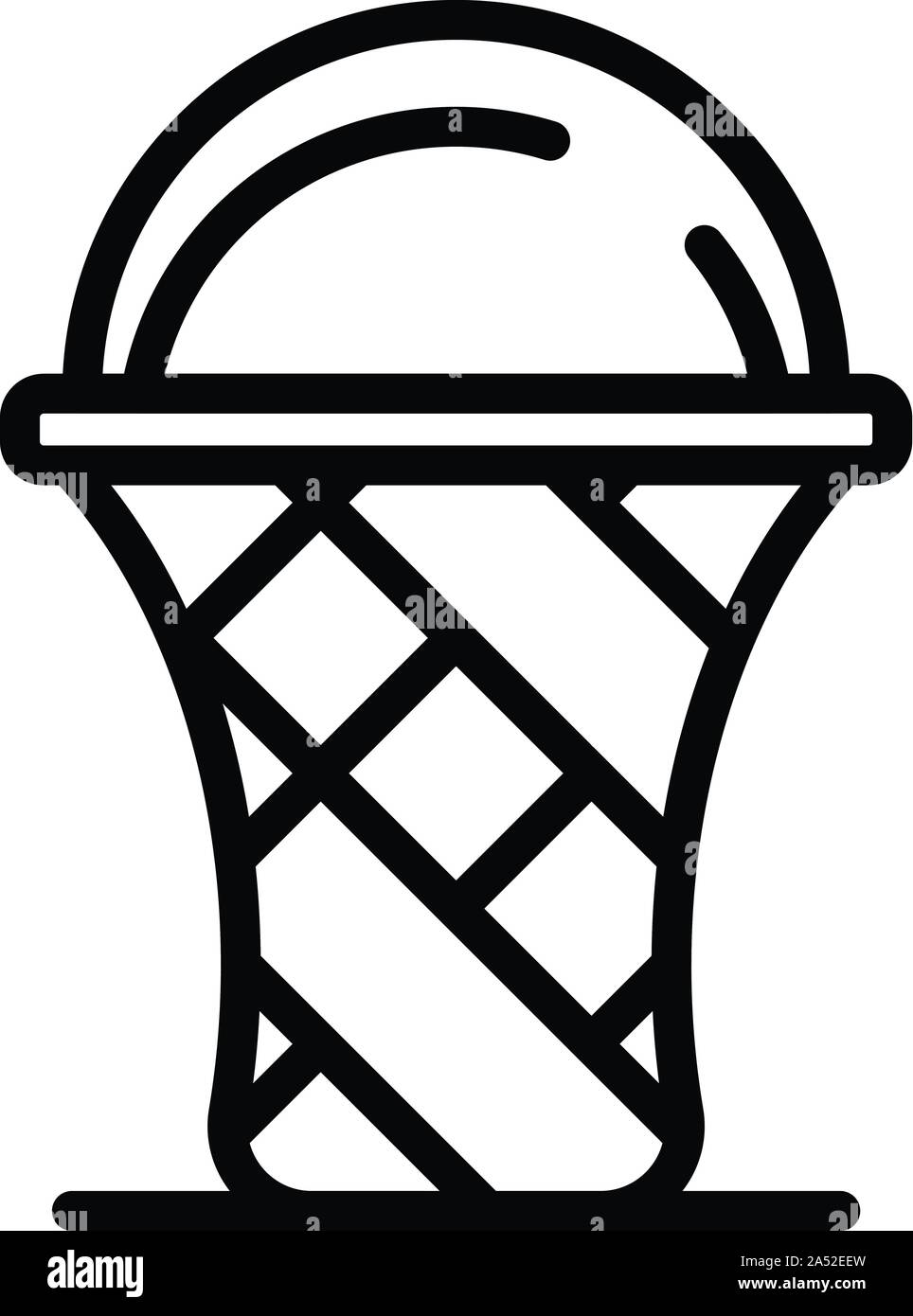 Decorative wicker icon outline Stock Vector Images - Alamy