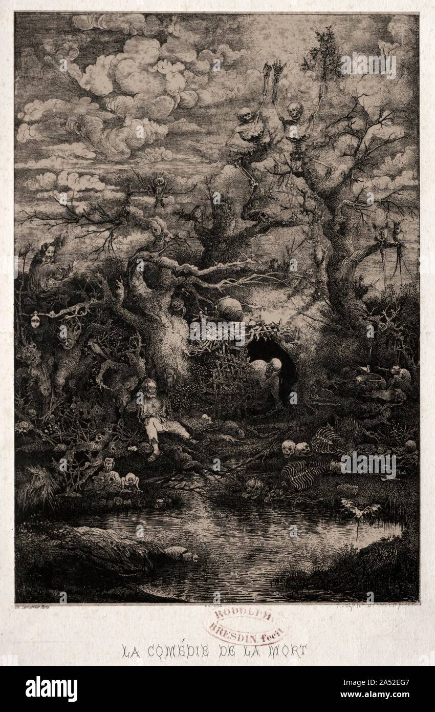 The Comedy of Death, 1854 Stock Photo - Alamy