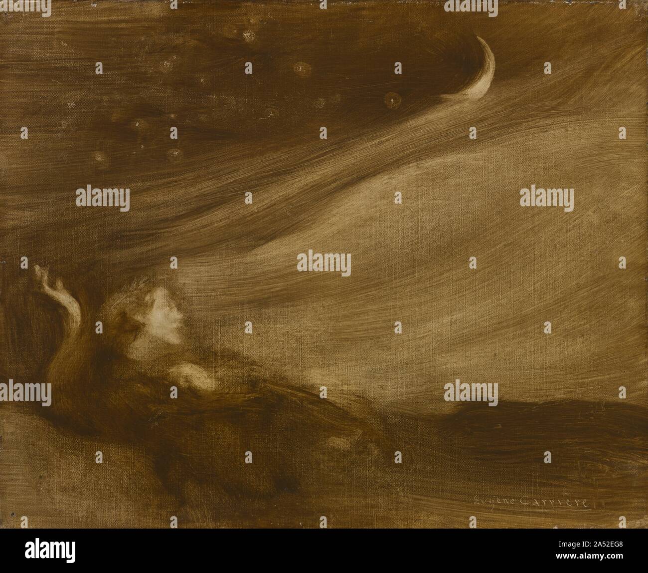 The Contemplator, 1901. This painting illustrating Victor Hugo's poem ...