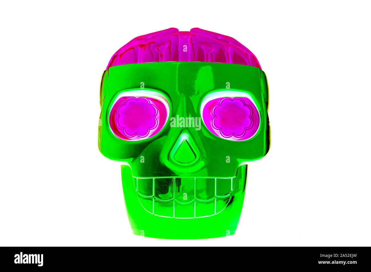 Skull halloween background color full, plastic skull scary Stock Photo ...