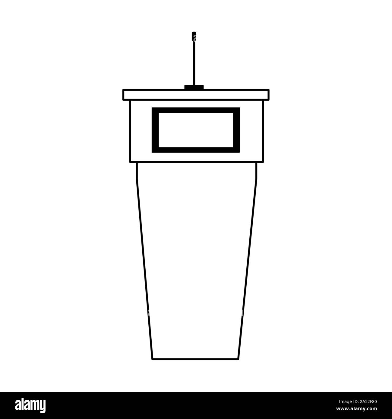 Ceremony speaking podium Stock Vector Images - Alamy