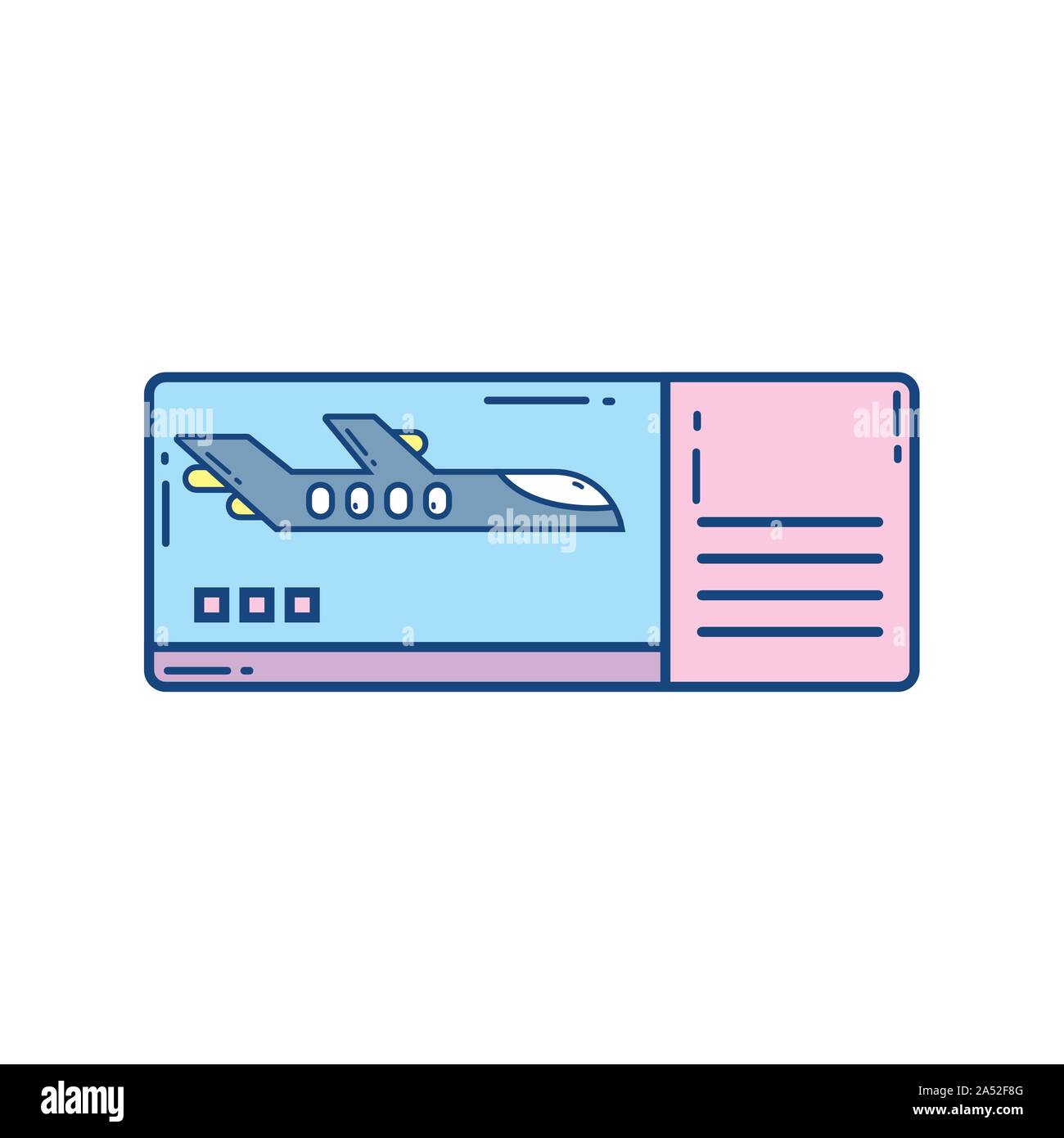 ticket airline travel aviation transport airport vector illustration ...
