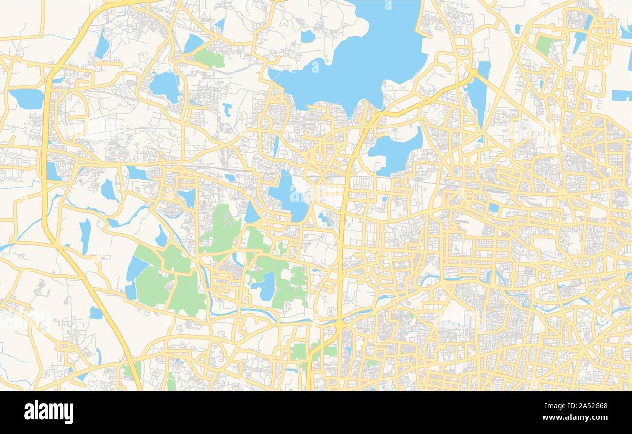 Printable street map of Ambattur, State Tamil Nadu, India. Map template ...