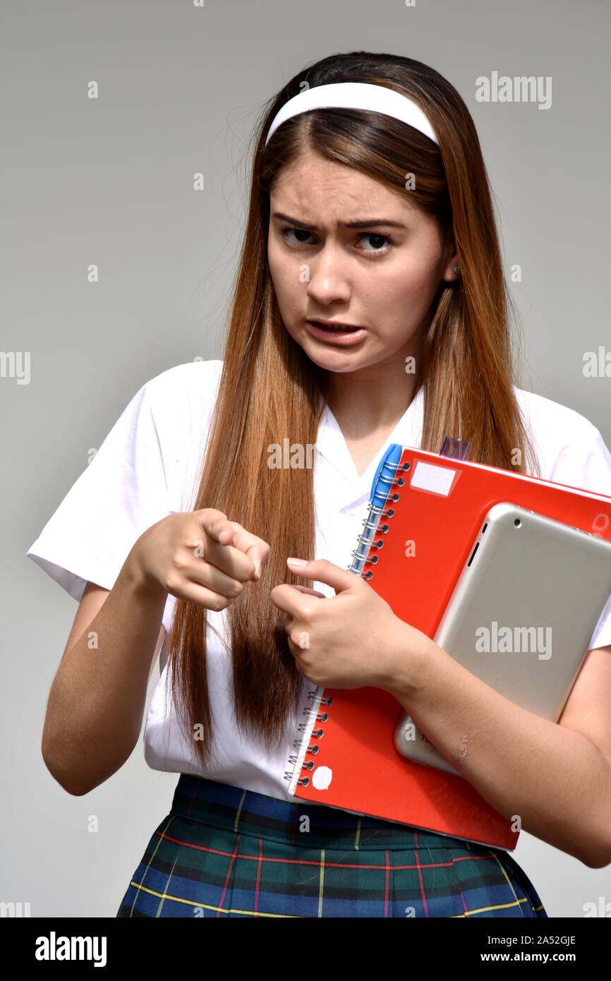 Angry girl books hi-res stock photography and images - Alamy