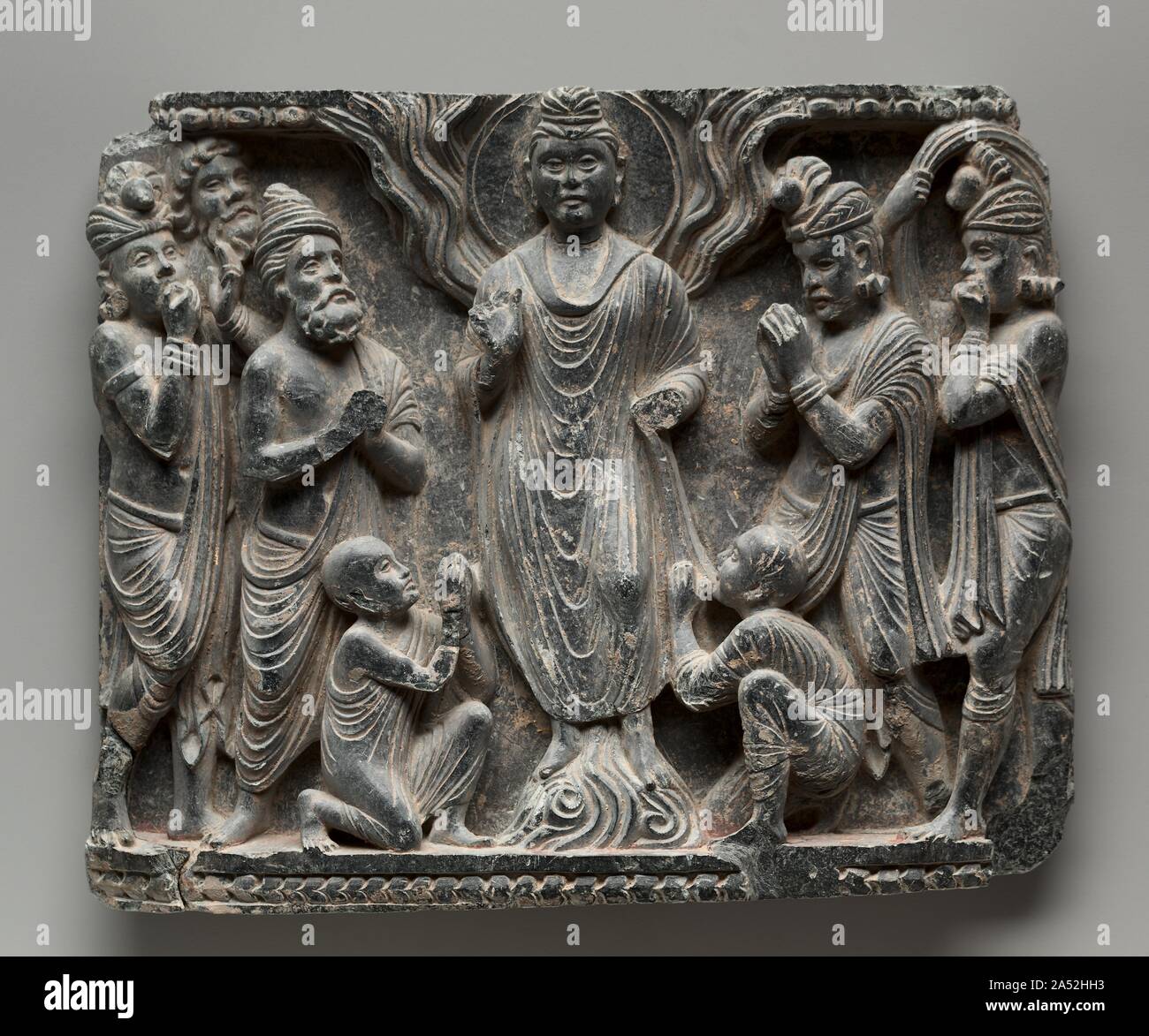 The Great Miracle at Shravasti, c. 100. After the Buddha reached ...