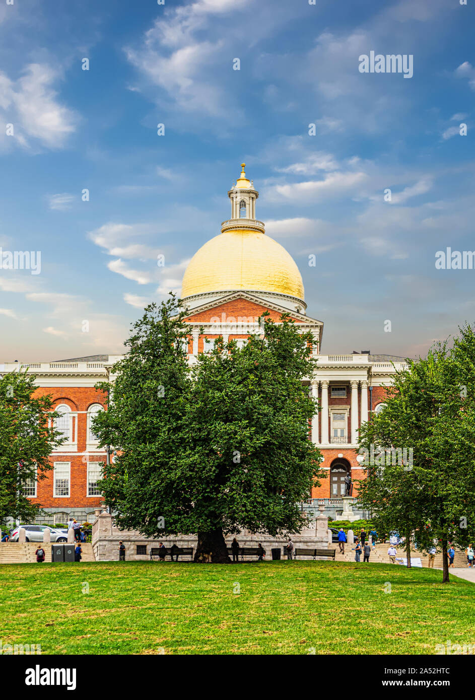 Massachussetts State House Stock Photo - Alamy