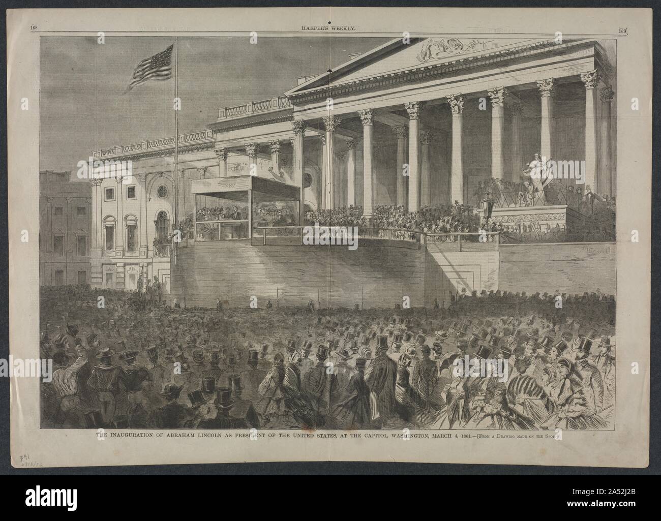 Lincoln inauguration 1861 hi-res stock photography and images - Alamy