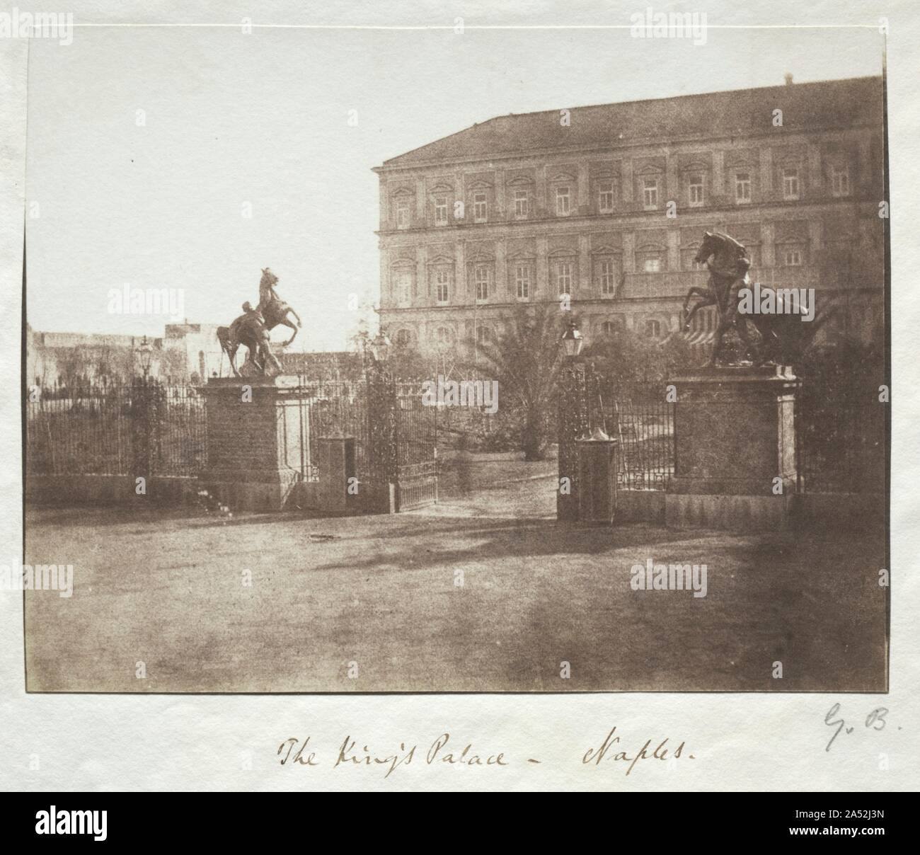 The King's Palace, Naples, before 1852 Stock Photo - Alamy