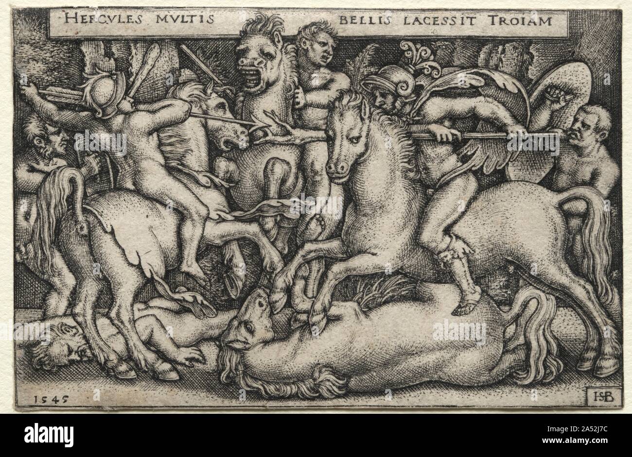 The Labors of Hercules: Hercules Conquering Troy, 1545. Beham was one ...