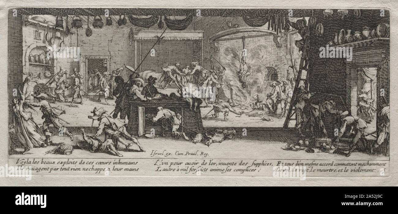 The Large Miseries of War: Pillaging, 1633 Stock Photo - Alamy
