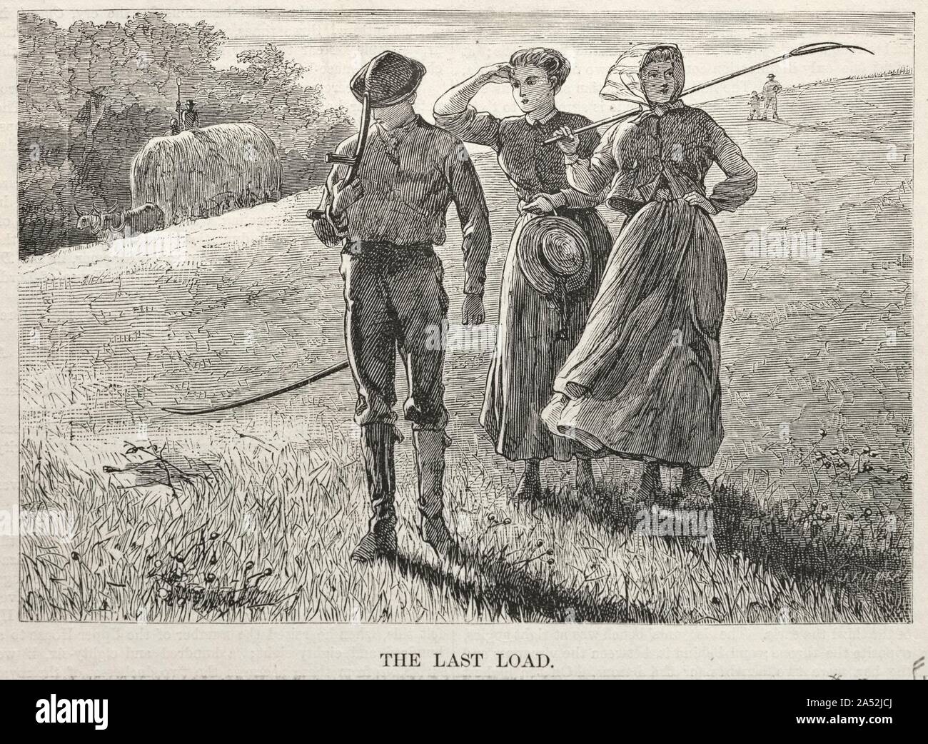 The Last Load, 1869 Stock Photo - Alamy