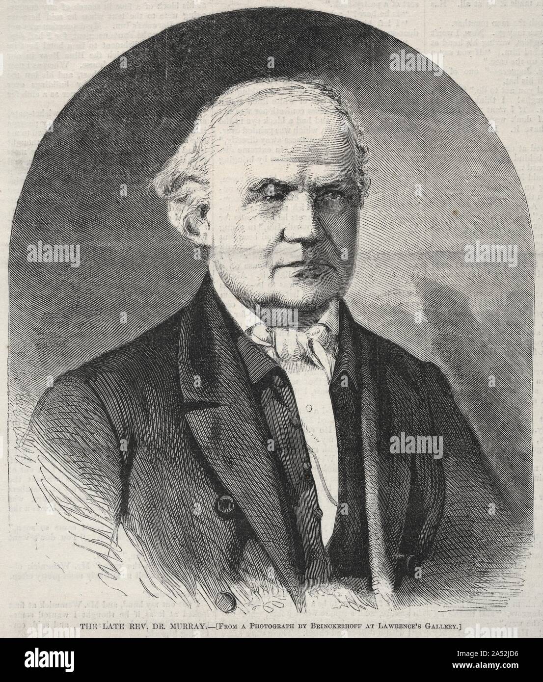 The Late Rev. Dr. Murray, 1861 Stock Photo - Alamy