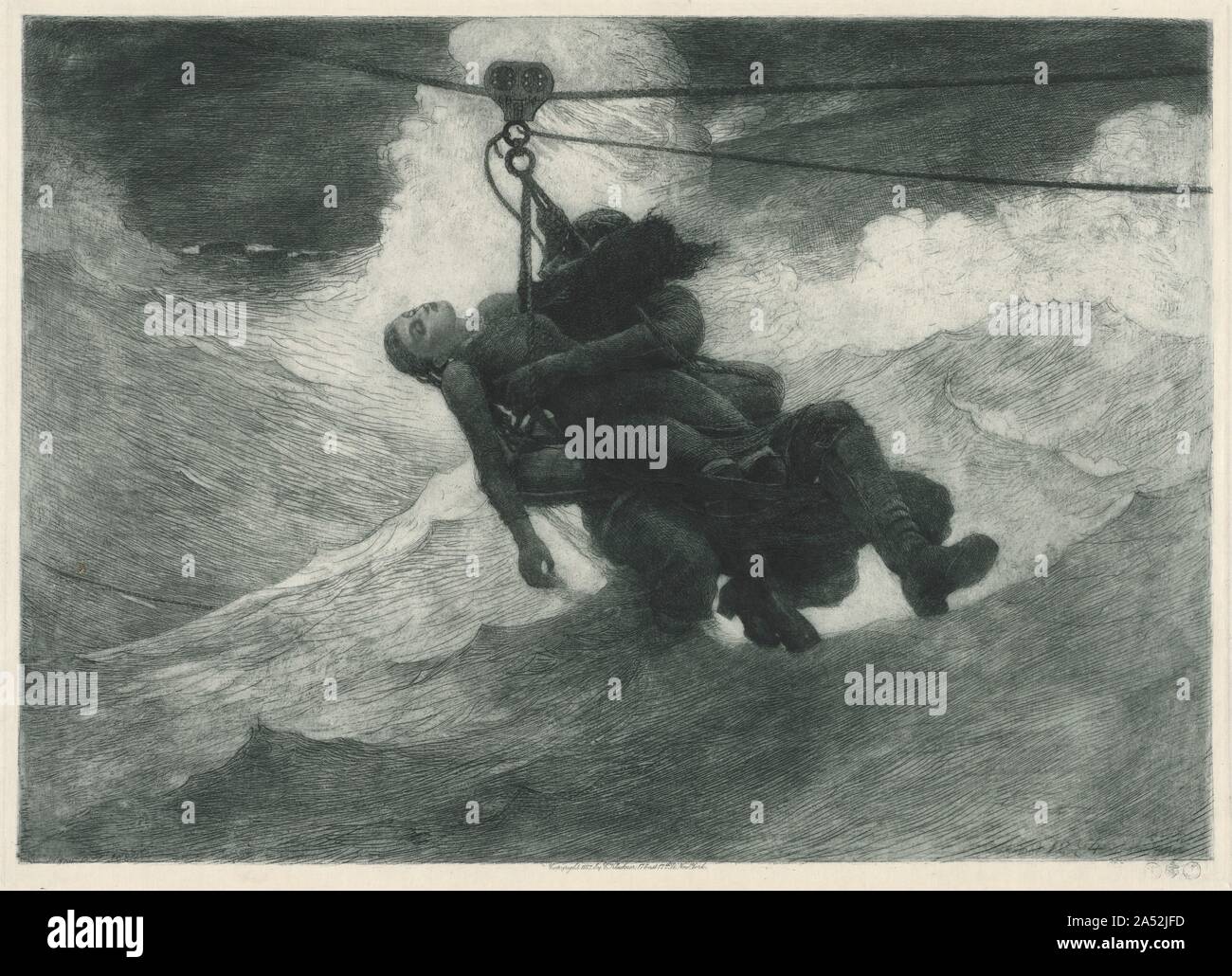 The Life Line, 1884 Stock Photo - Alamy