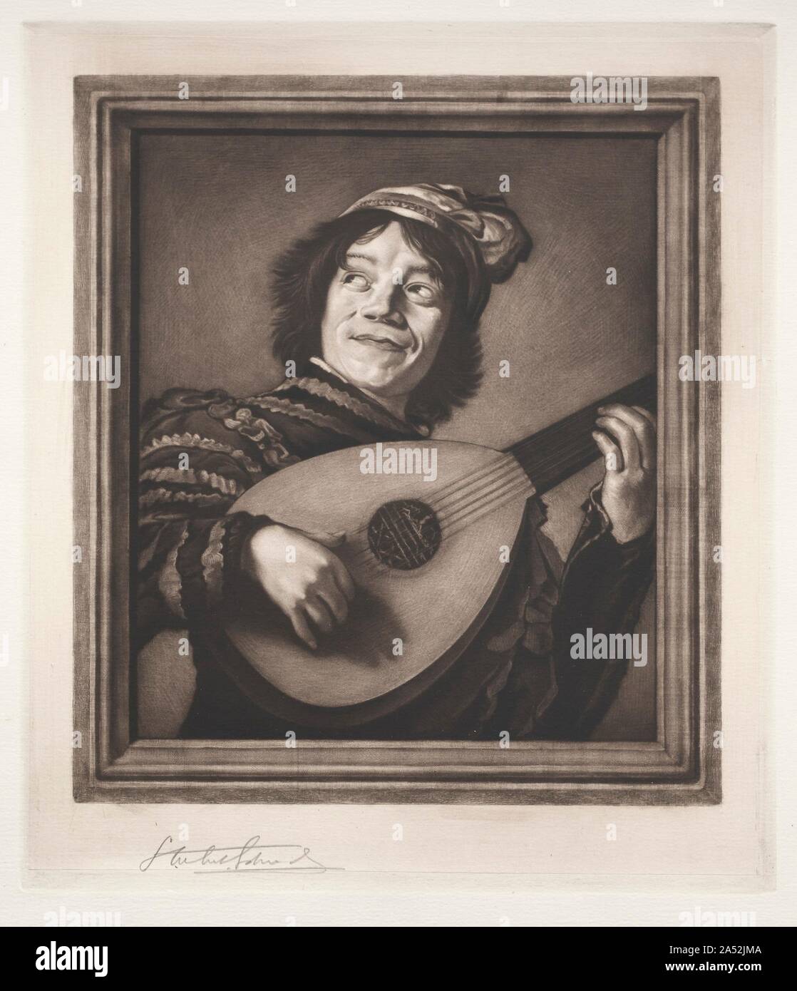 The Lute Player, 19th-20th century Stock Photo - Alamy