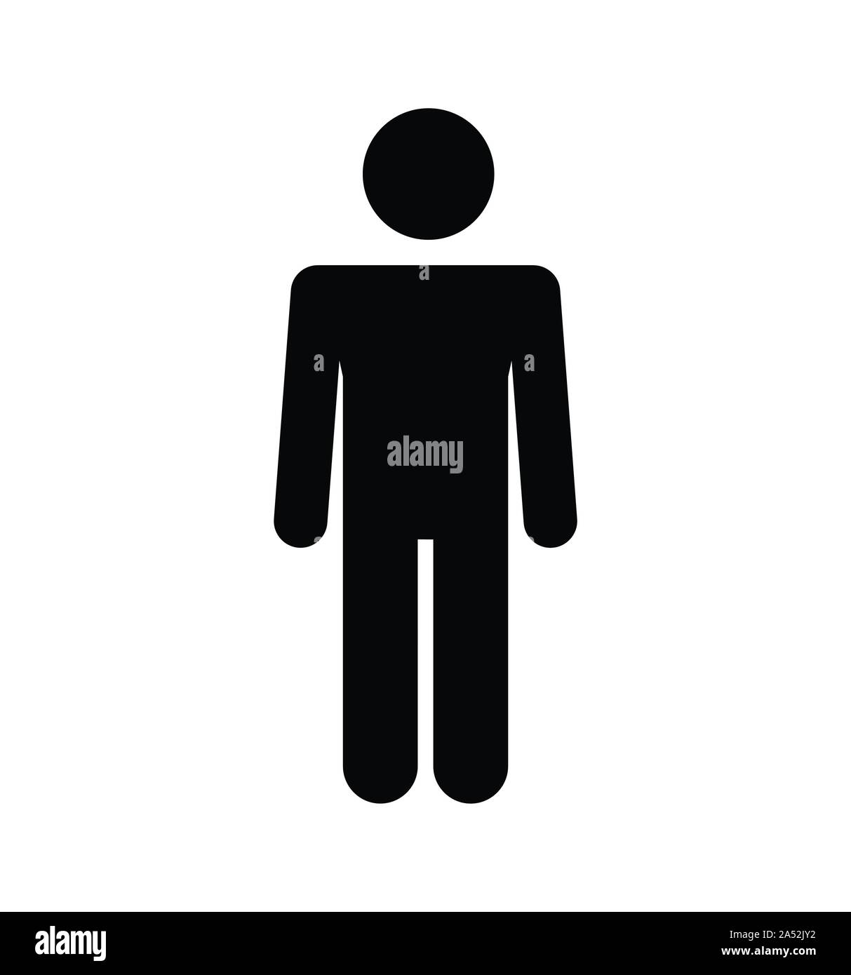 Man icon vector simple flat symbol perfect black Stock Vector Image ...