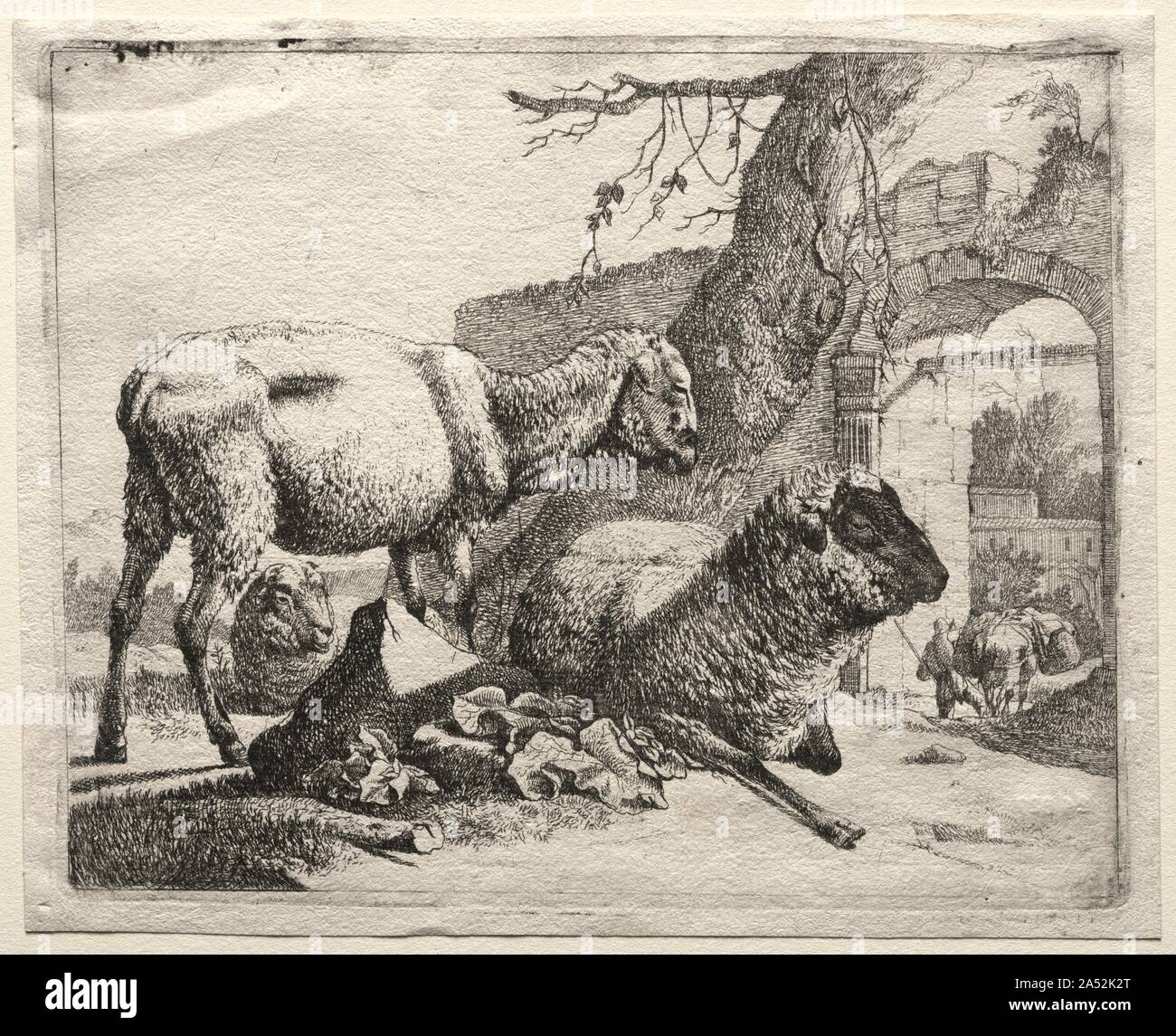 The Muleteer under the Gateway, 1665 Stock Photo - Alamy