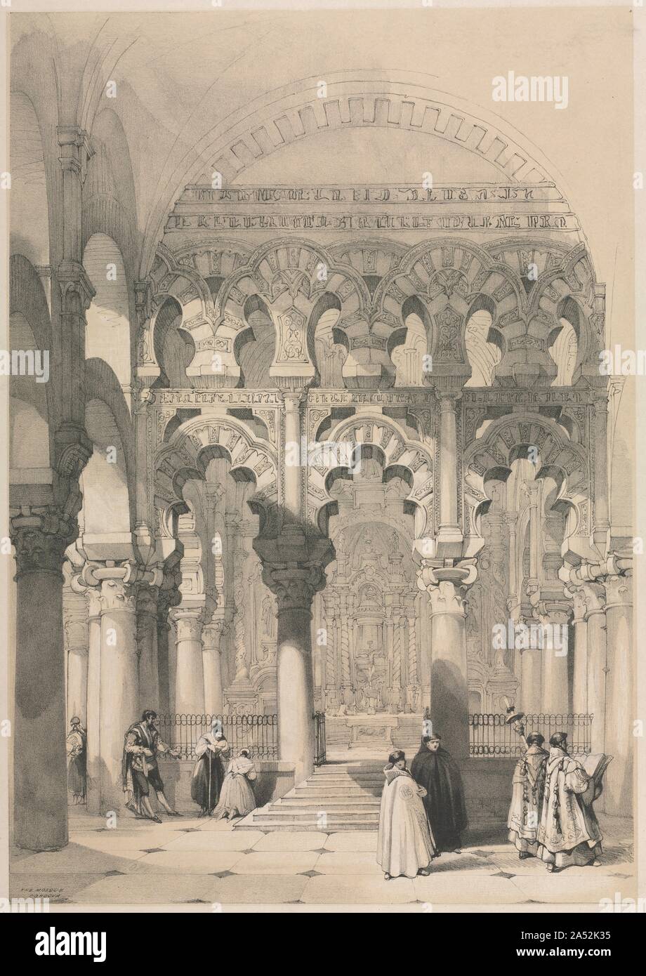 The Mosque, Cordova, 1800s Stock Photo - Alamy