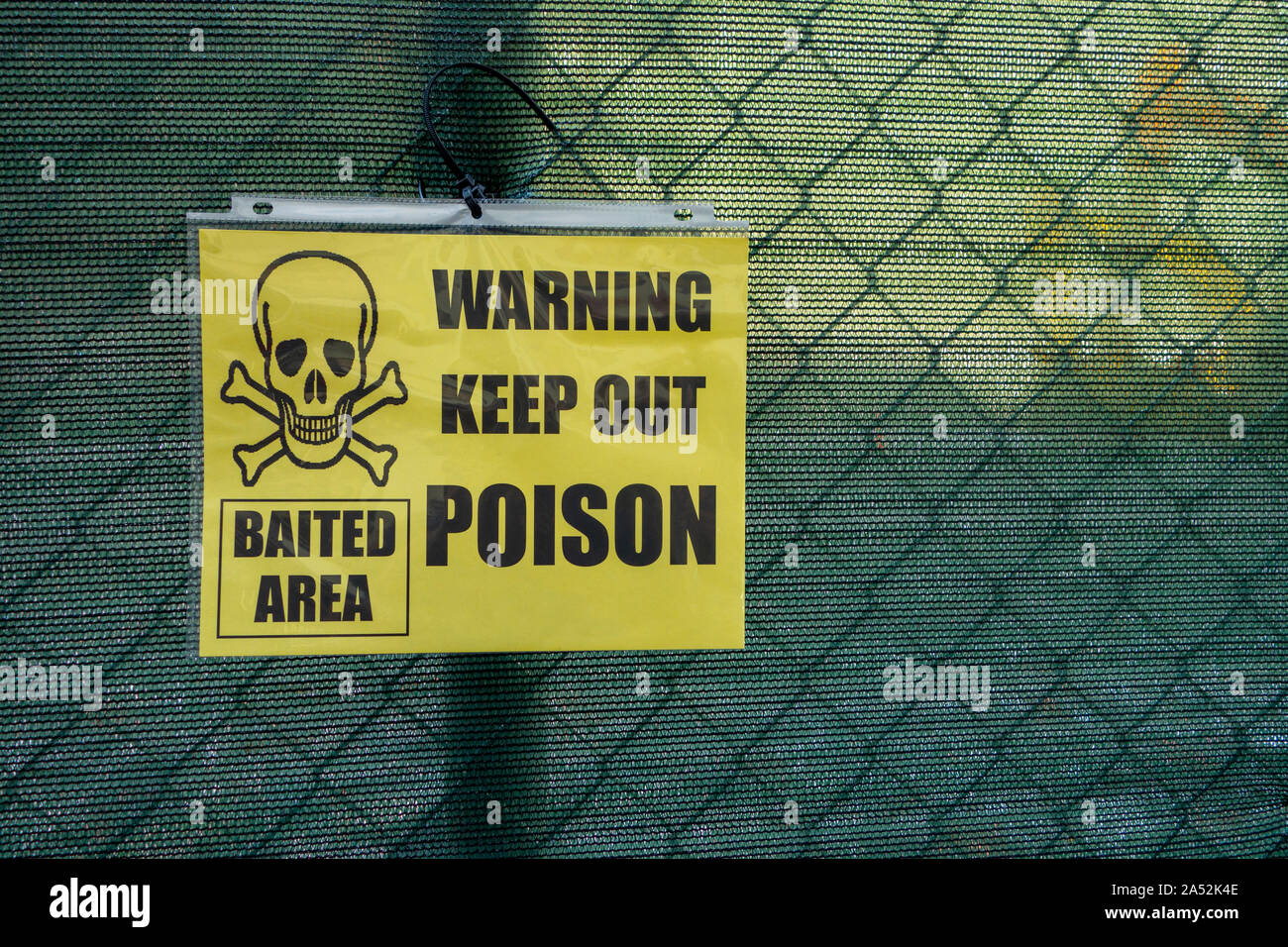Rat poison warning sign hi-res stock photography and images - Alamy