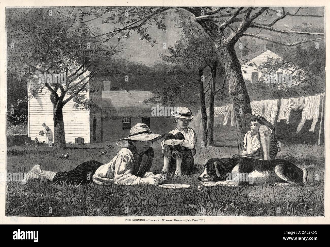 The Nooning, 1873 Stock Photo - Alamy