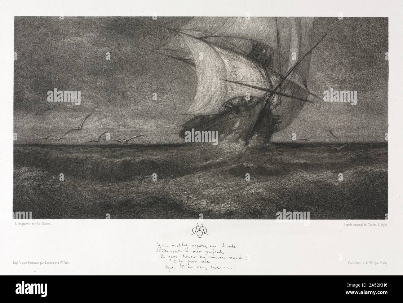 The Phantom Ship, or On the Waves, 1872 Stock Photo - Alamy