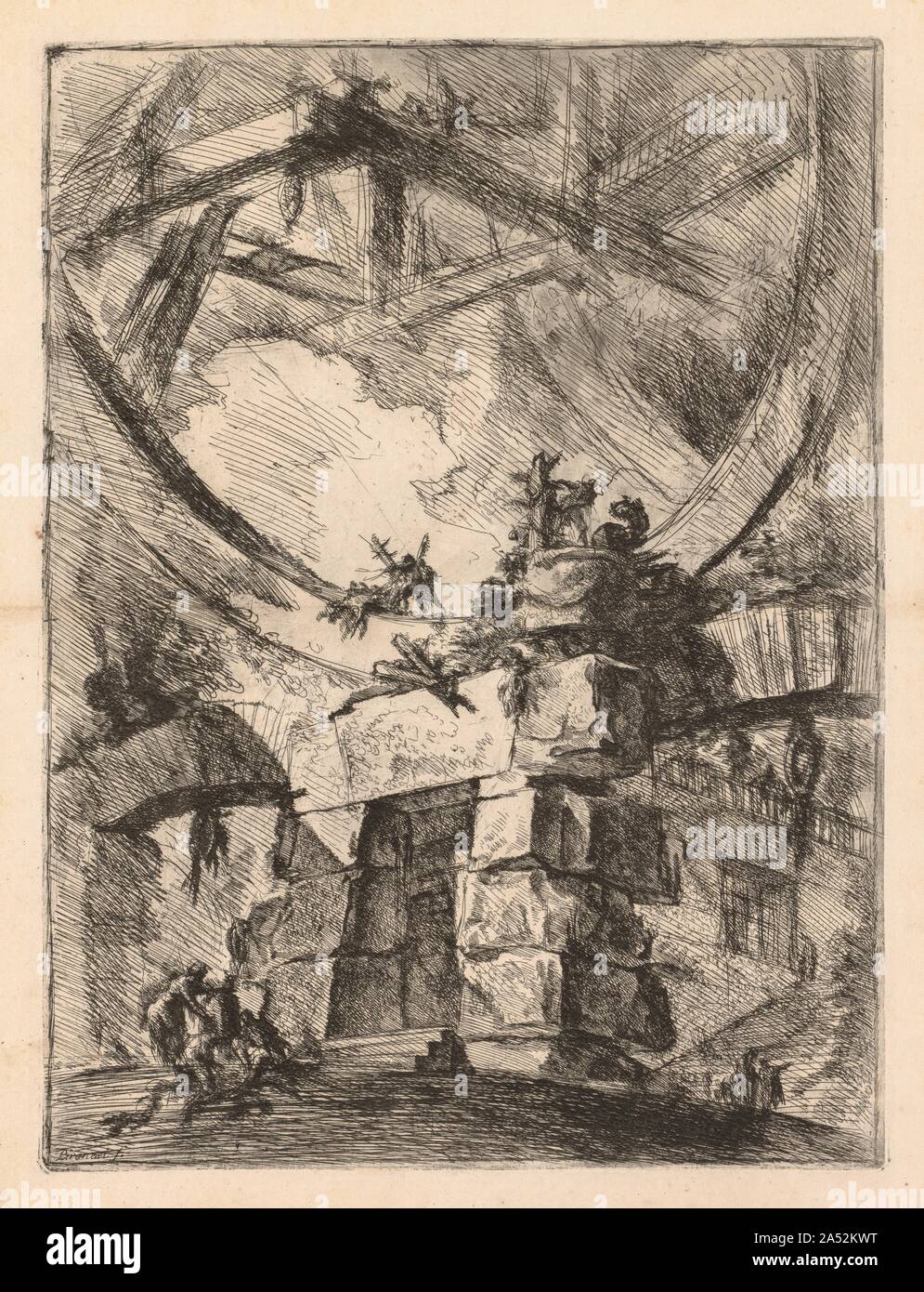 The Prisons: A Prison Door, 1745-1750 Stock Photo - Alamy