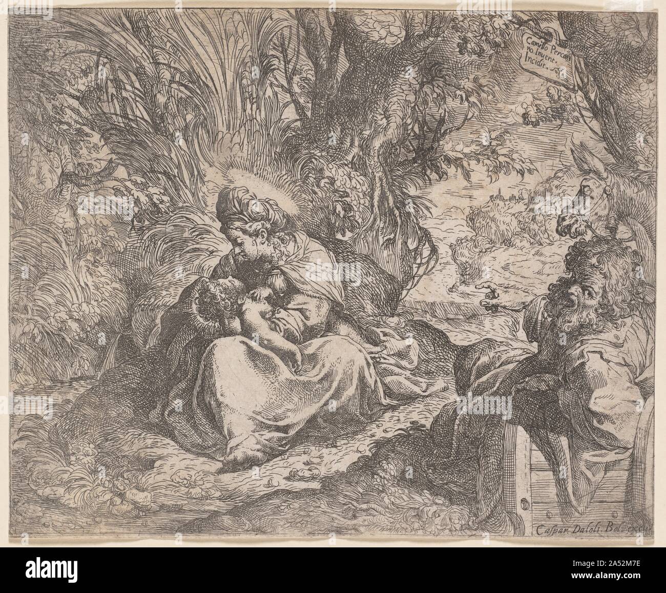 The Rest on the Flight into Egypt, 1587-1590 Stock Photo - Alamy