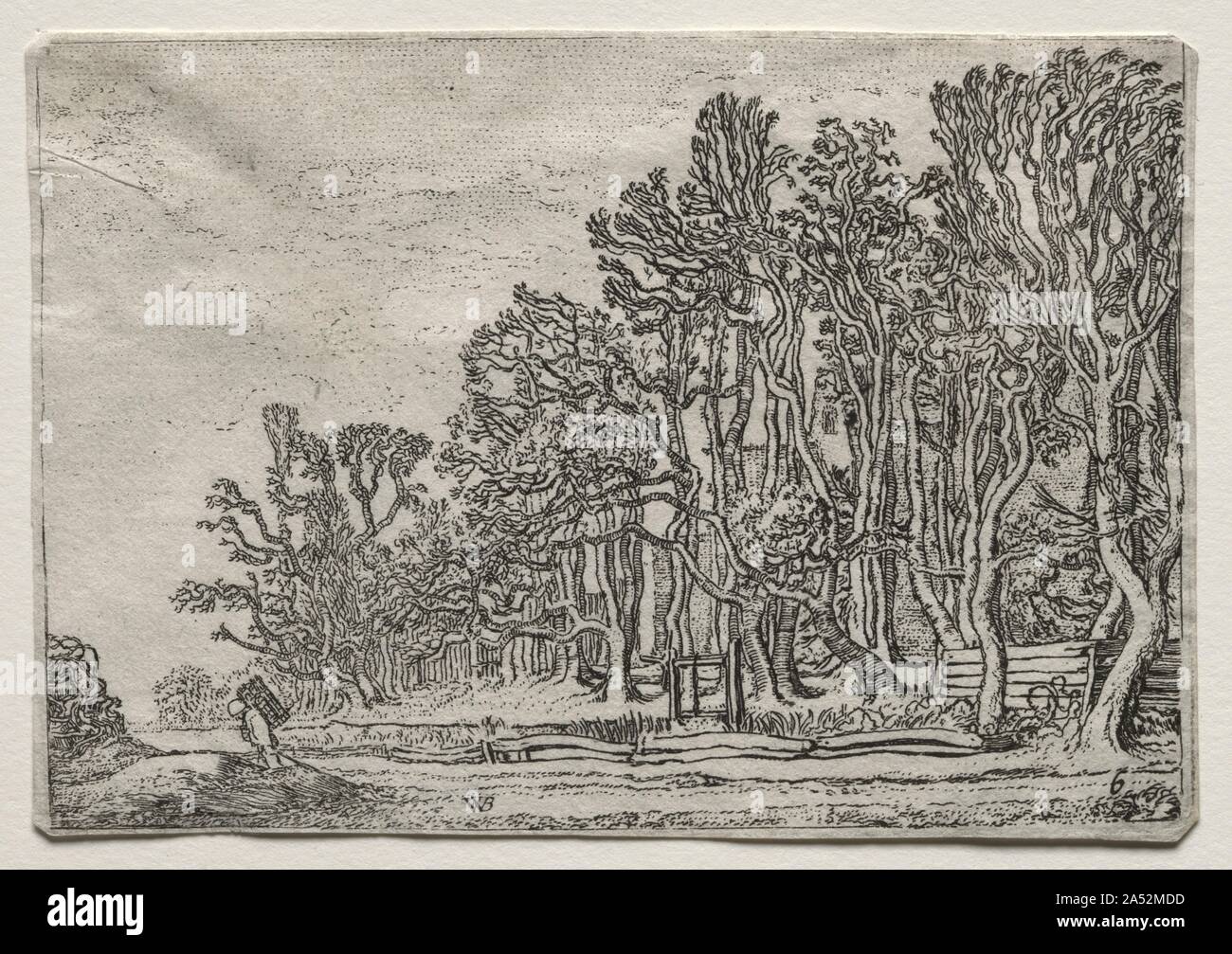 The Set of the Landscapes: Two Plank-Hedges, 1616 Stock Photo - Alamy