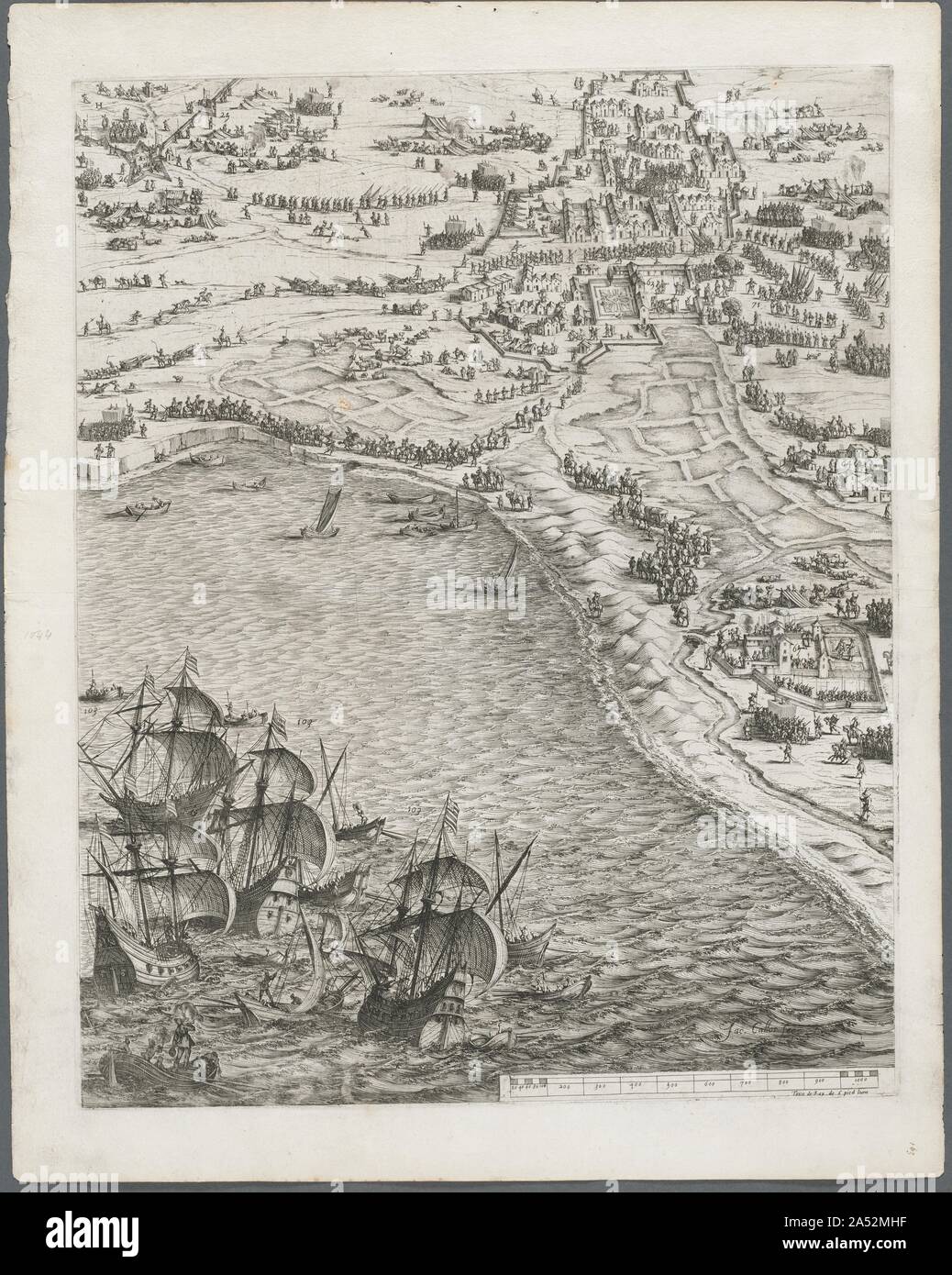 The Siege of La Rochelle: Plate 12, 1628-1630 Stock Photo - Alamy