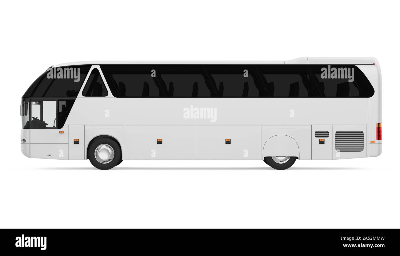 Coach Bus Isolated Stock Photo - Alamy