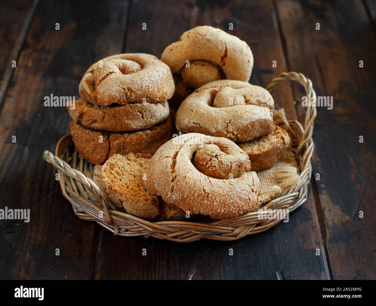 Frisella, typical south italian bread, apulian bread Stock Photo - Alamy