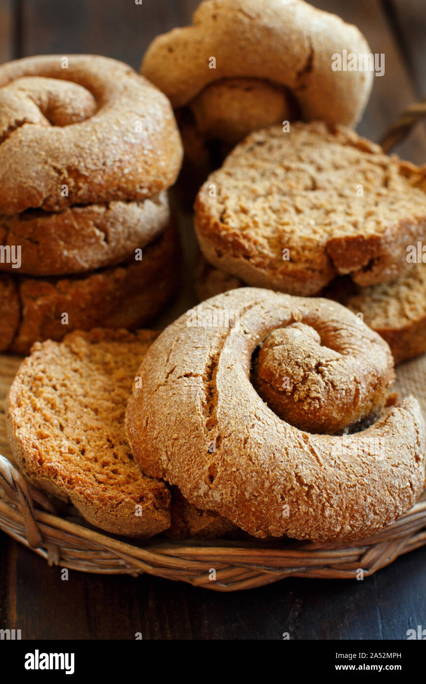 Frisella, typical south italian bread, apulian bread Stock Photo - Alamy