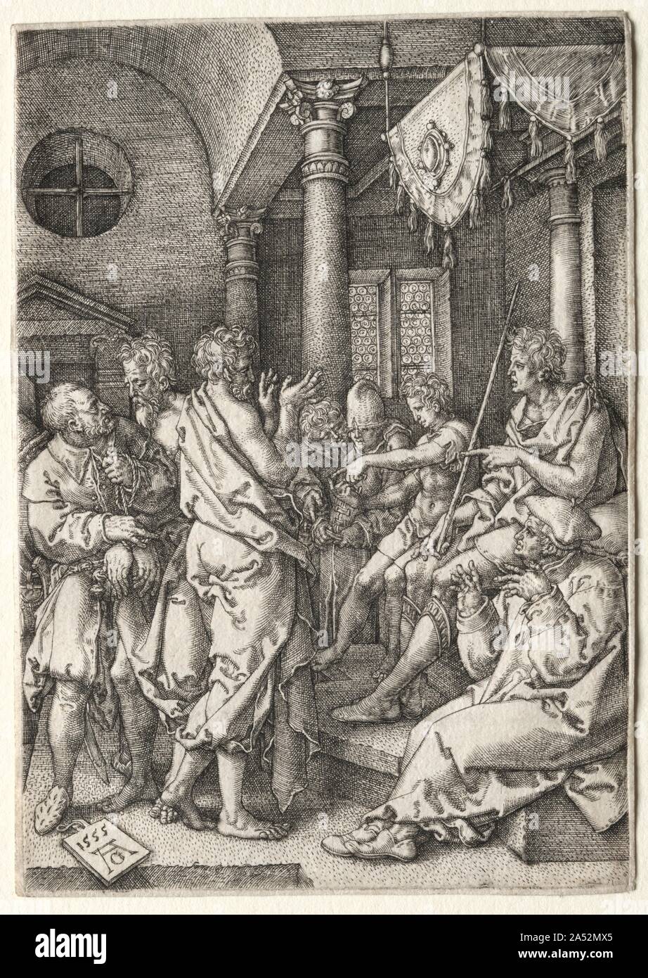 The Story of Susanna: Daniel Cross-Examining the Elders Stock Photo - Alamy