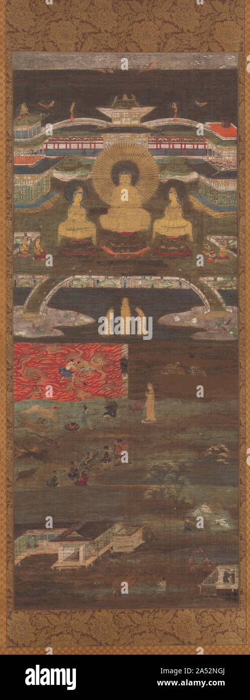 The White Path to the Western Paradise across Two Rivers (Niga Byakudo ...