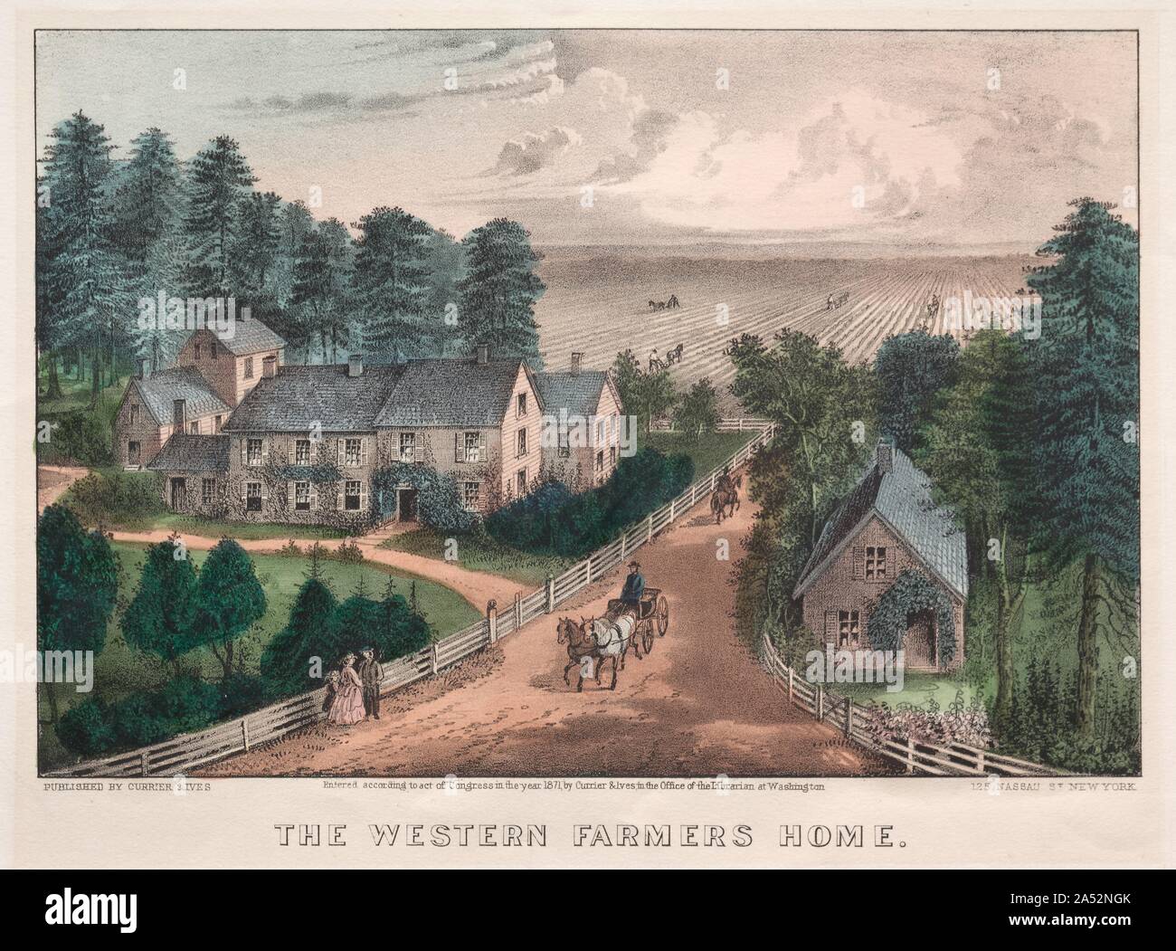 The Western Farmer's Home Stock Photo - Alamy