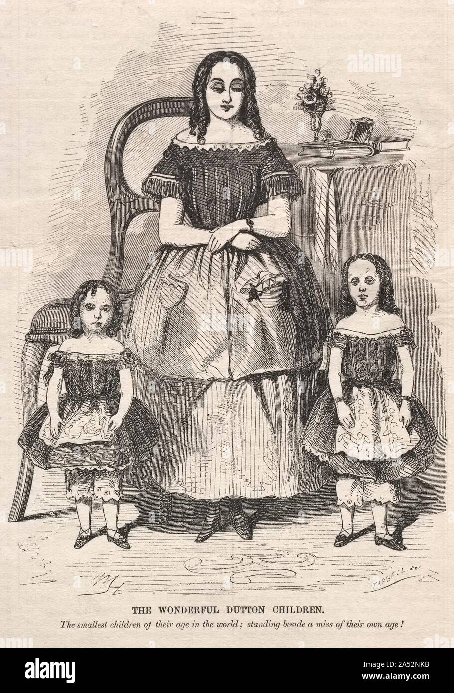 The Wonderful Dutton Children, 1859 Stock Photo - Alamy