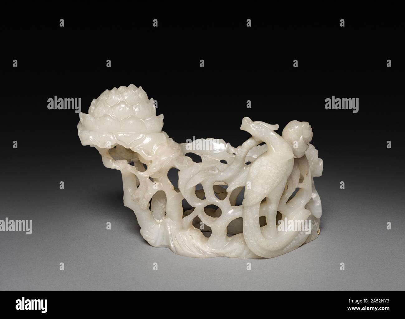 Three-Sectional Altar Group: Cylindrical Carving with Phoenix (base ...