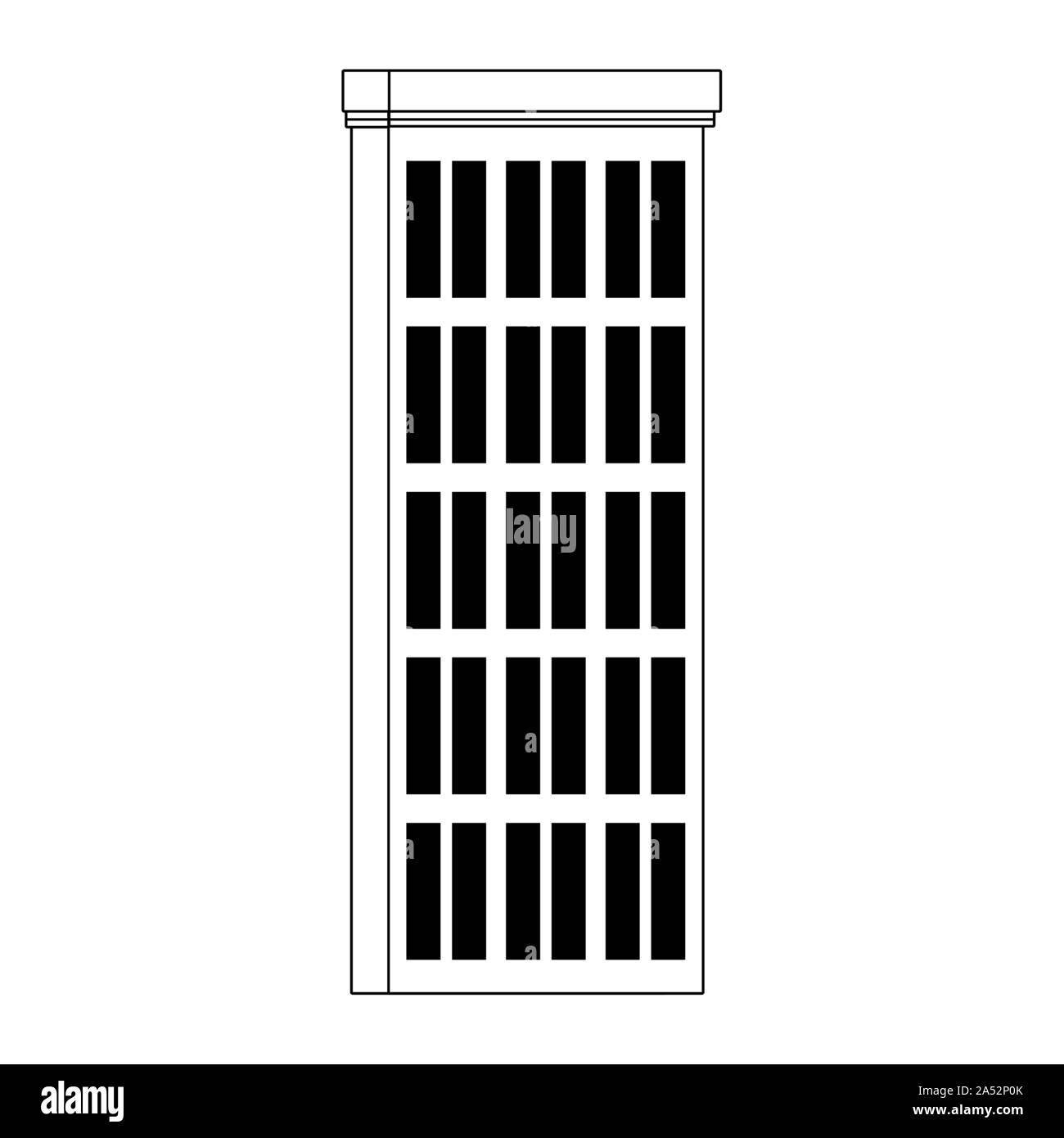 traditional city building icon, flat design Stock Vector Image & Art ...