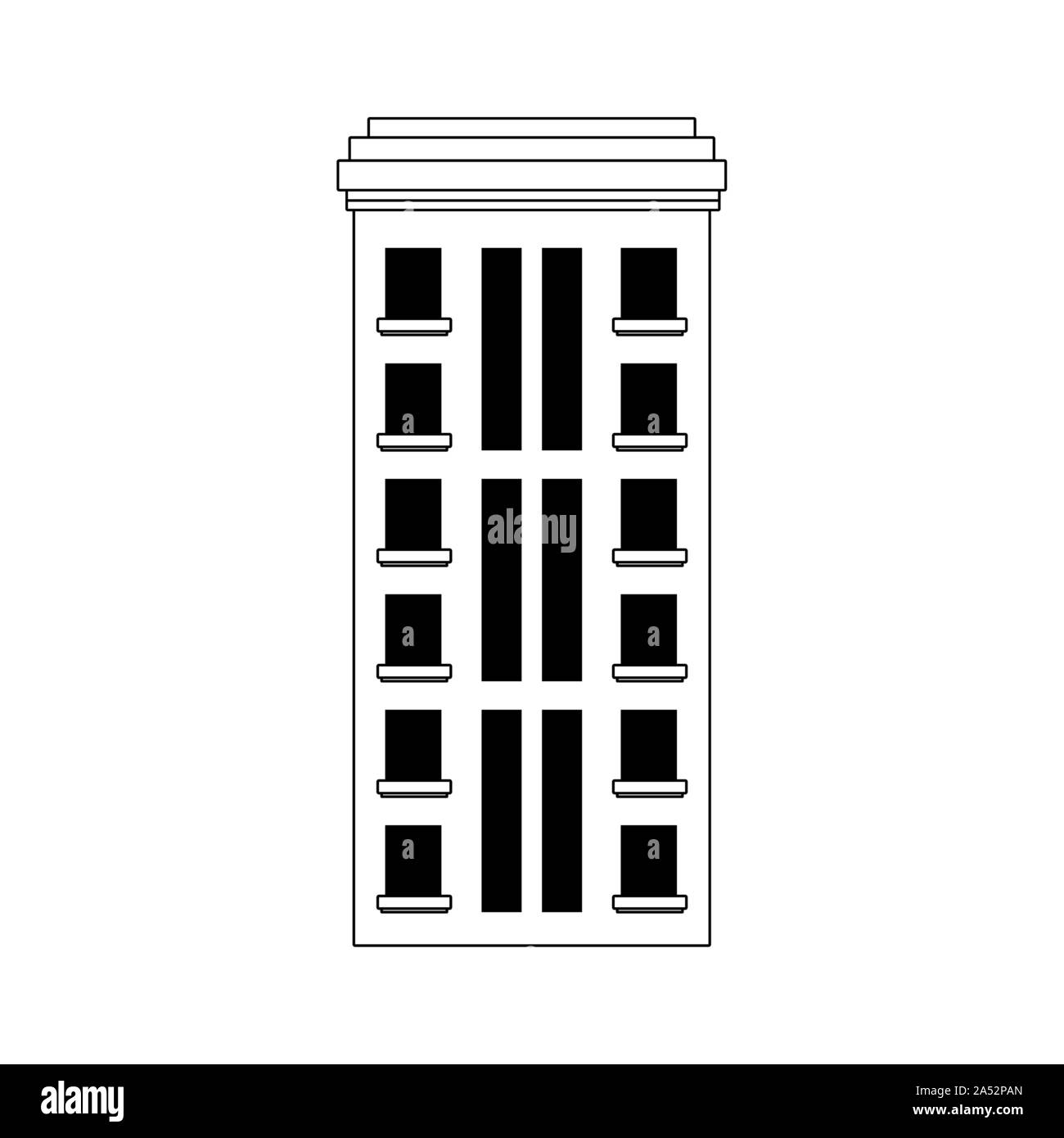 urban city building icon, flat design Stock Vector Image & Art - Alamy