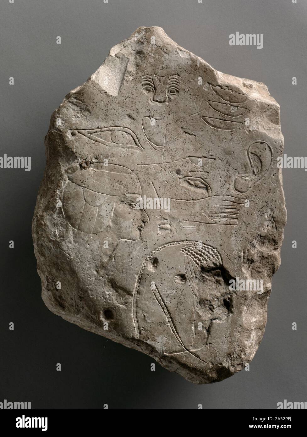 Trial Piece Worked on Both Sides, c. 1391-1353 BC. This carved flake of ...
