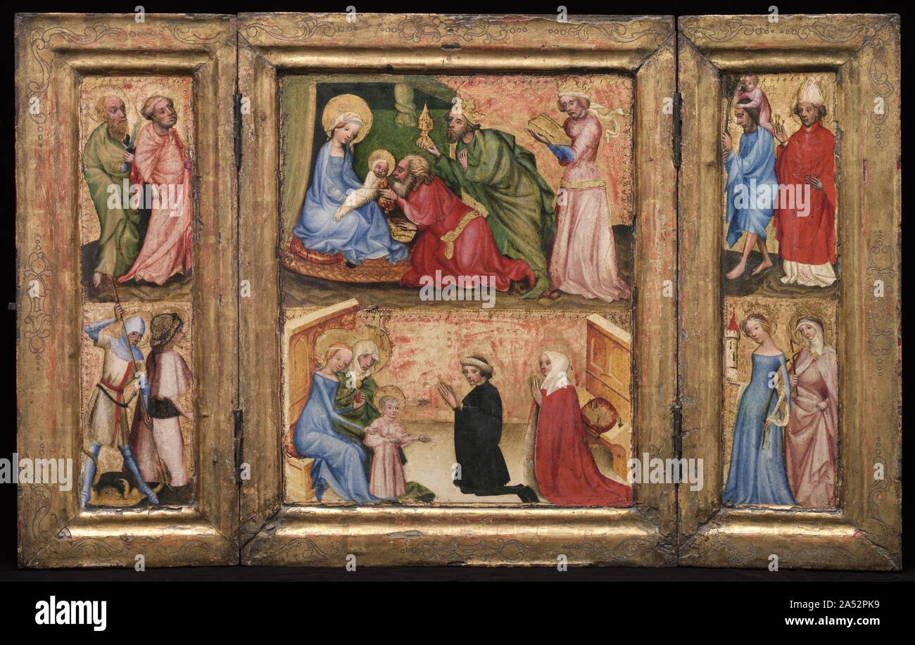 Triptych with the Adoration of the Magi , c. 1424. This small winged altarpiece, called a ...